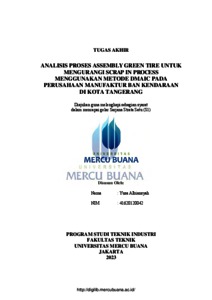 ANALISIS PROSES ASSEMBLY GREEN TIRE UNTUK MENGURANGI SCRAP IN PROCESS MENGGUNAKAN METODE DMAIC ...